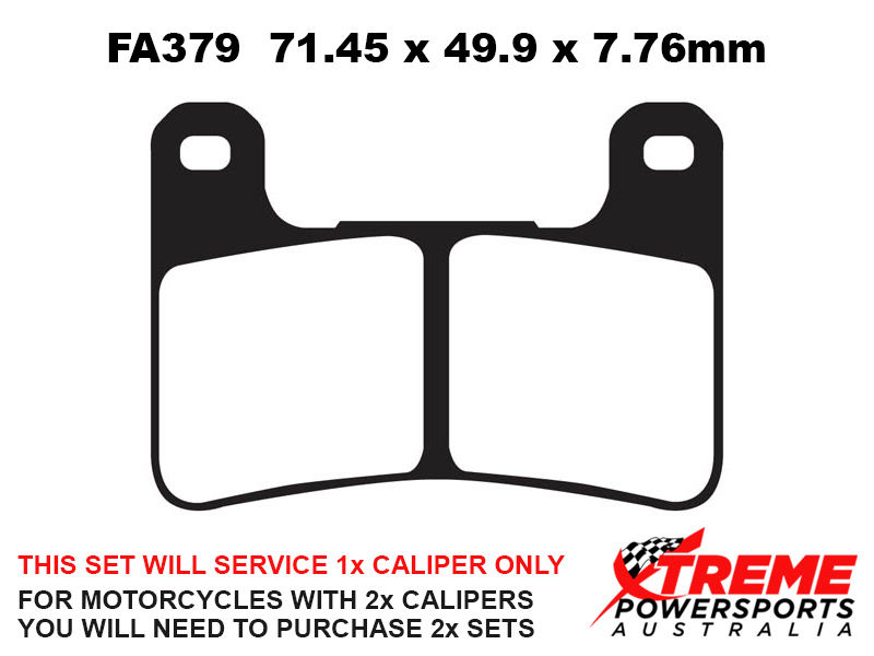 Suzuki GSXR 750 04-10 EBC HH Sintered Front Brake Pads, FA379HH