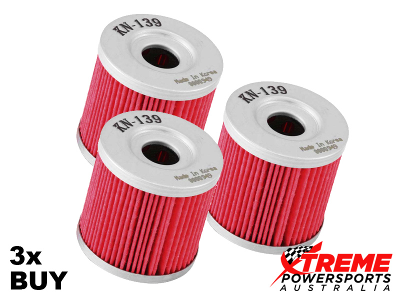 K&N Oil Filter 1,3,5x Buy for Kawasaki KFX400 QUAD 2003-2006 Replaces ...