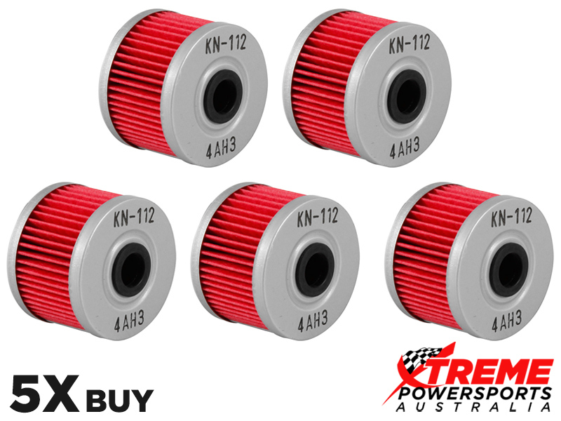 KN-112 Kawasaki KL250 SUPER SHERPA 1999-2007 Oil Filter 1x,3x,5x Pack ...